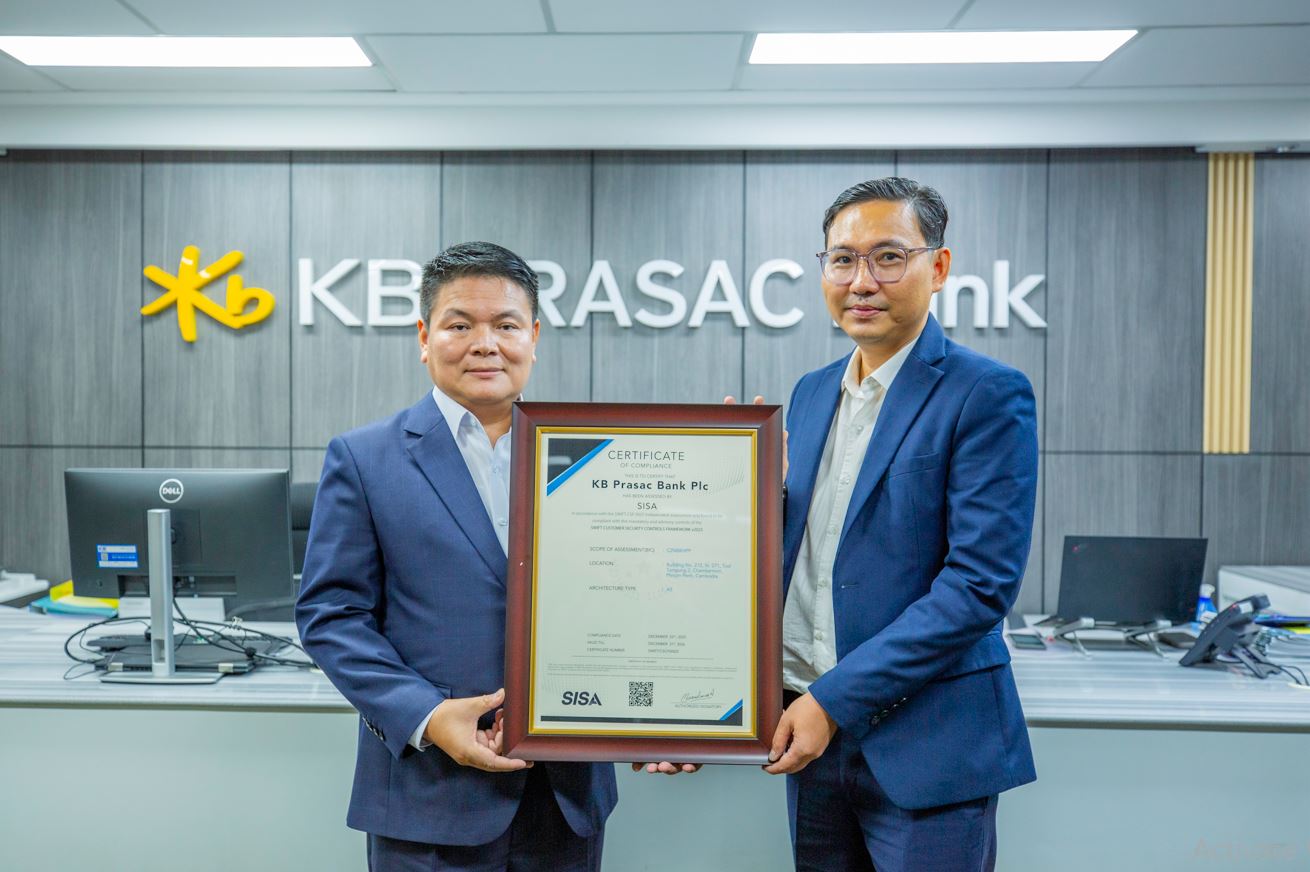 KB PRASAC Bank Receives Certificate of Compliance for SWIFT Customer ...
