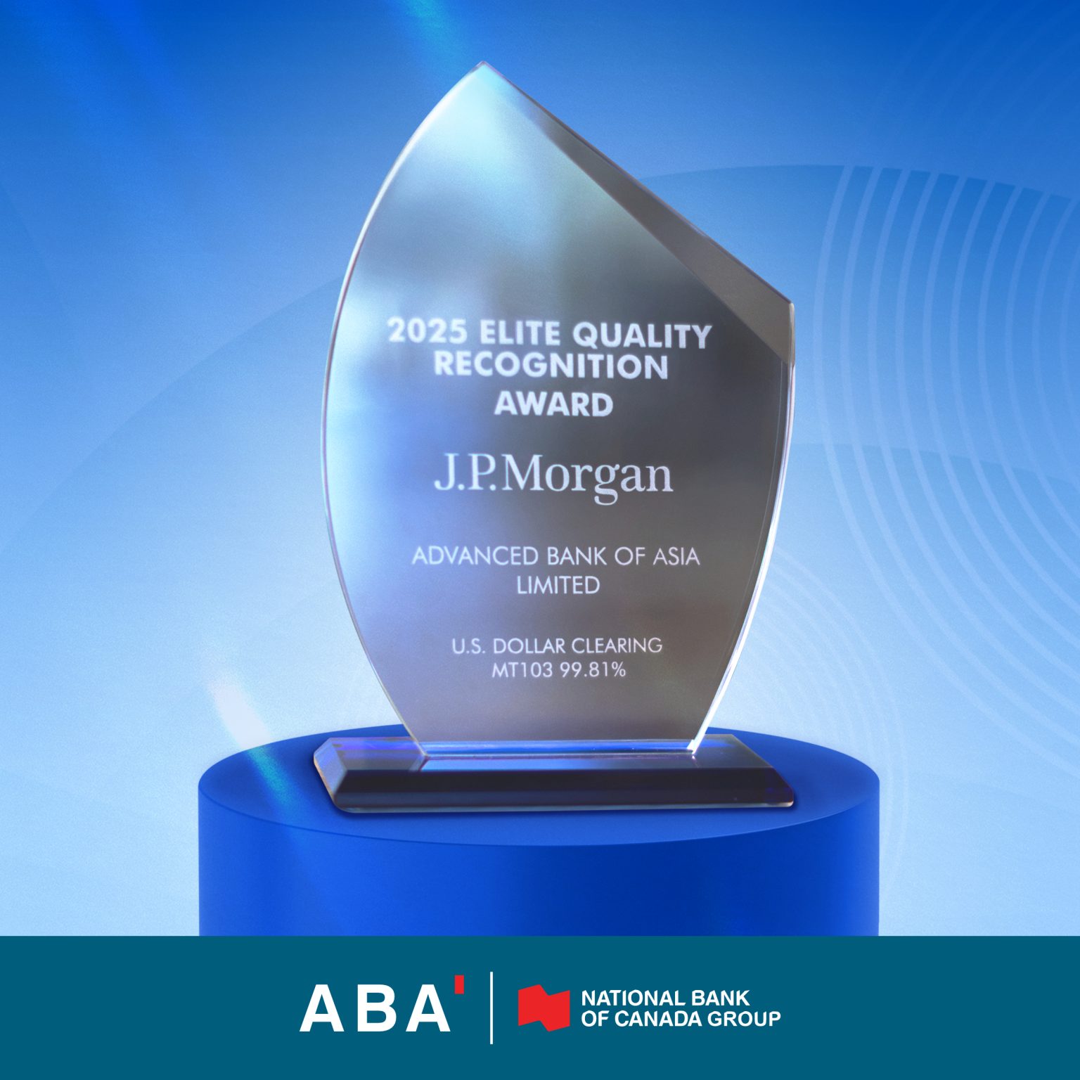 ABA Bank Sets Global Benchmark With Elite Quality Recognition Award ...